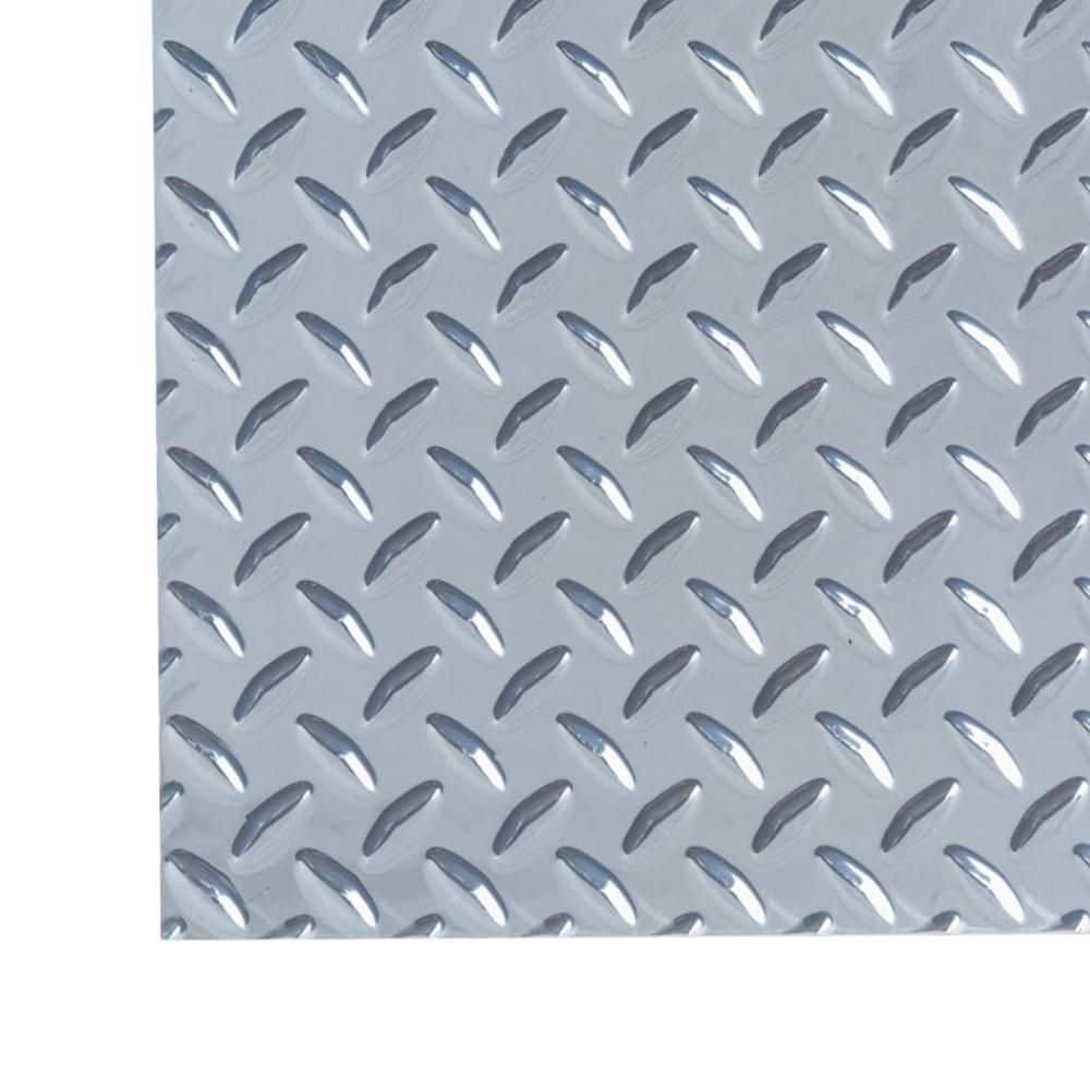 M-D Building Products 36 in. x 36 in. x 0.025 in. Diamond Tread Silver ...