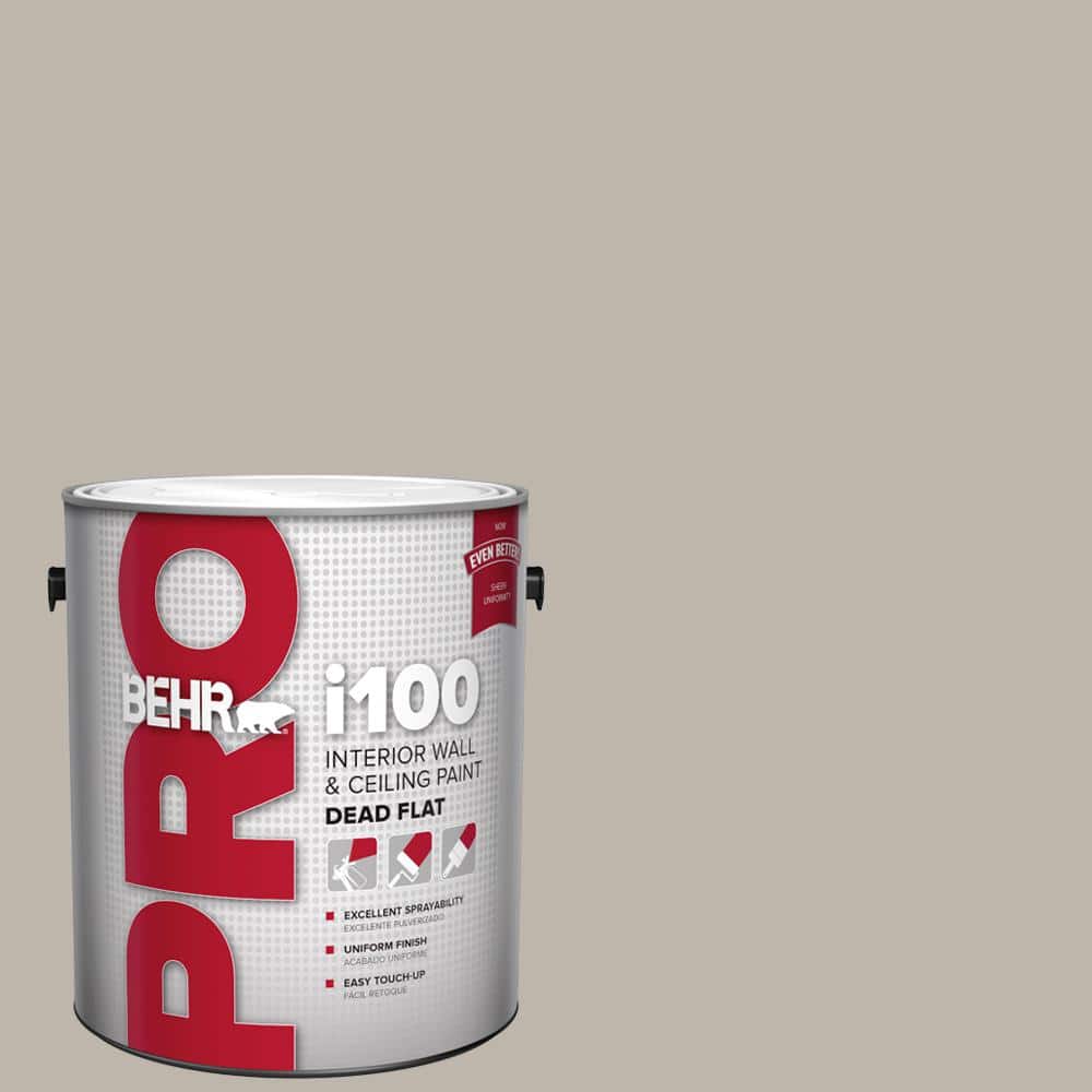 BEHR PRO 1 gal. #HDC-CT-21 Grey Mist Dead Flat Interior Paint PR10501 ...