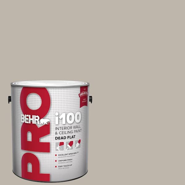 BEHR PRO 1 gal. #HDC-CT-21 Grey Mist Dead Flat Interior Paint PR10501 ...