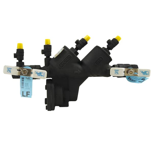 Apollo 3/4 in. Reduced Pressure Backflow Preventer, Lead Free, Black ...