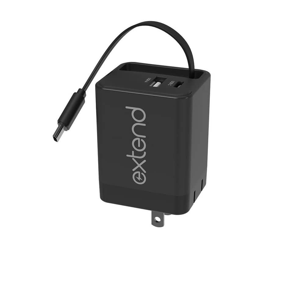 Tzumi Extend Retractable Wall Charger 30716HD - The Home Depot