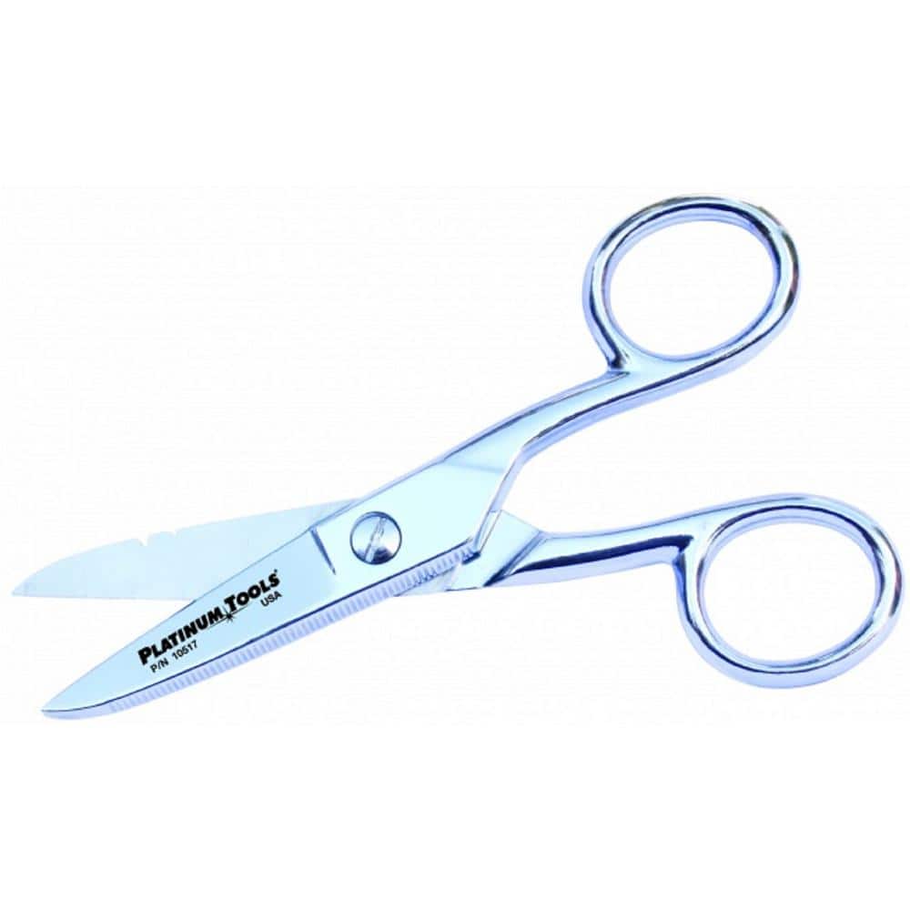 Platinum Tools 5 in. Run Electrician's Scissors 10517C - The Home Depot