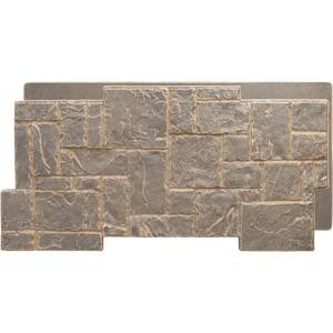 Ekena Millwork Castle Rock 49 in. x 1 1/4 in. Rockwall Stacked Stone ...