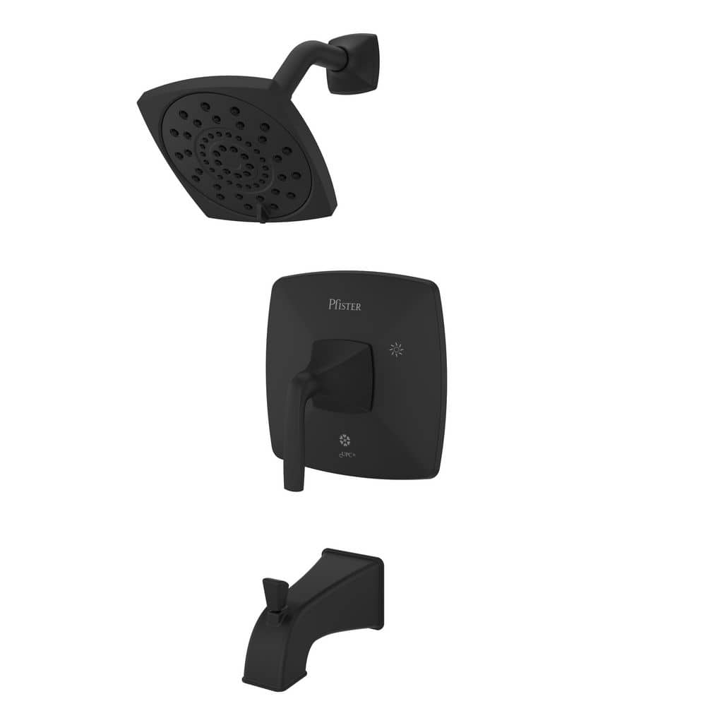 Pfister Bellance Single Handle 3-Spray Tub and Shower Faucet in Matte ...