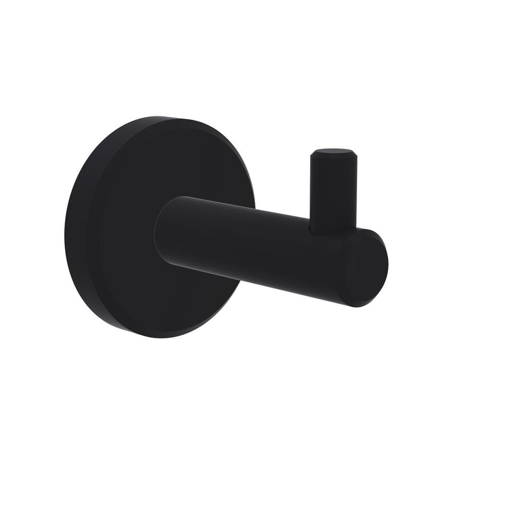 Allied Brass Malibu Robe Collection Knob Robe/Towel Hook in Matte Black ...