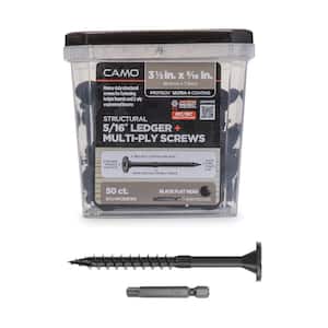 CAMO 5/16 in. x 3-1/2 in. Star Drive Flat Head Multi-Purpose + Multi ...