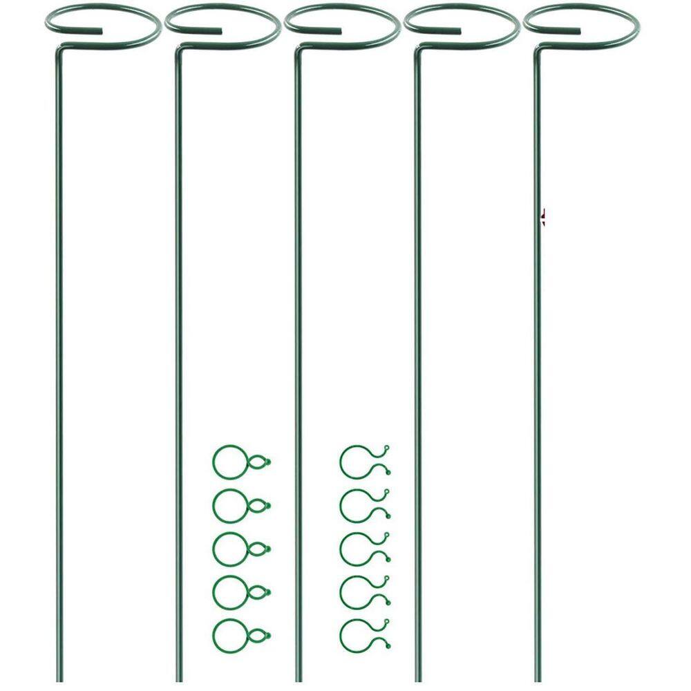 17 in. Wood Plant Support Stakes, 4 mm Thick Garden Single Stem Flower ...