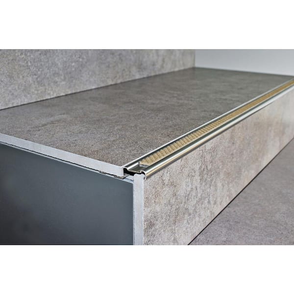 DURAL DIAMONDSTEP 7/16ʺx5/8ʺx8′ 2-1/2ʺ Anti-Slip Aluminum Anodized ...