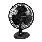 Comfort Zone 12 in. Black Oscillating Table Fan with Adjustable Tilt ...