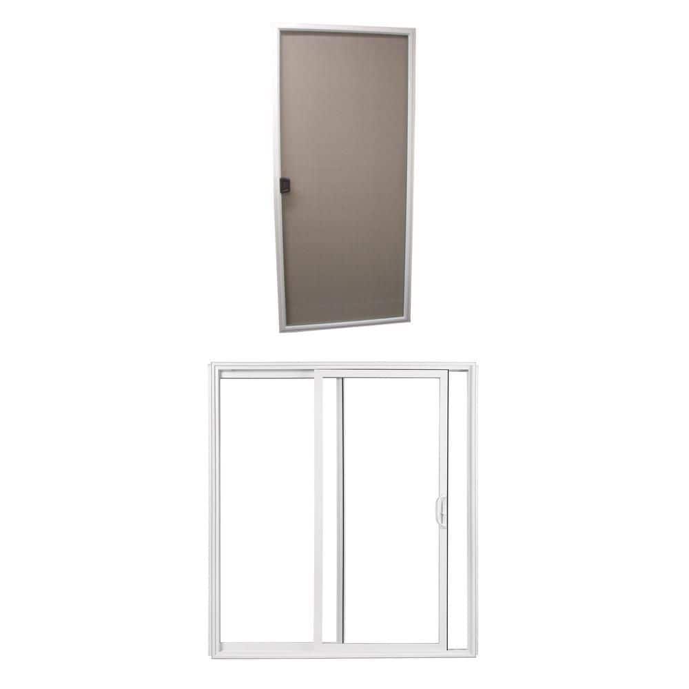 American Craftsman 70 Series 60 in. x 80 in. White Vinyl Sliding Patio ...