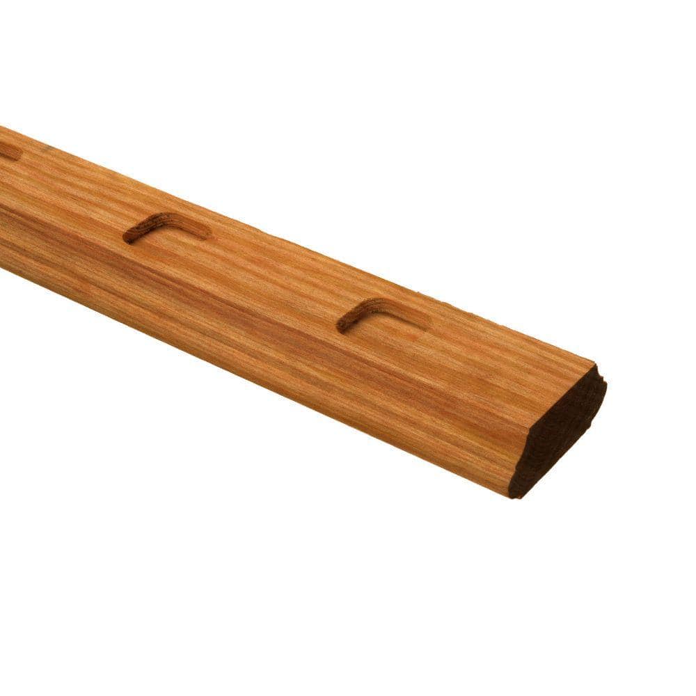 6 ft. Pressure-Treated Cedar-Tone Pine Routed Hand Rail 217876 - The ...