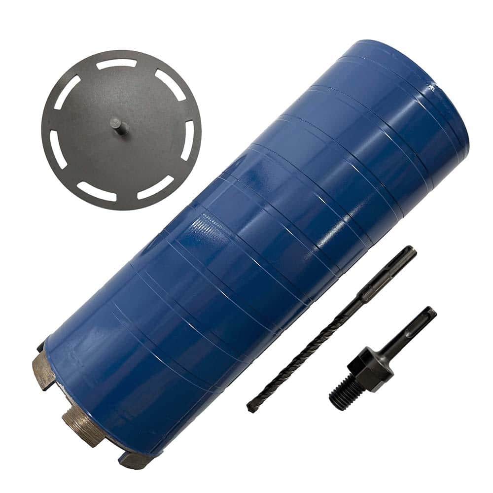 EDiamondTools 4 in. Diamond Dry Core Bit for Brick and Block with SDS ...