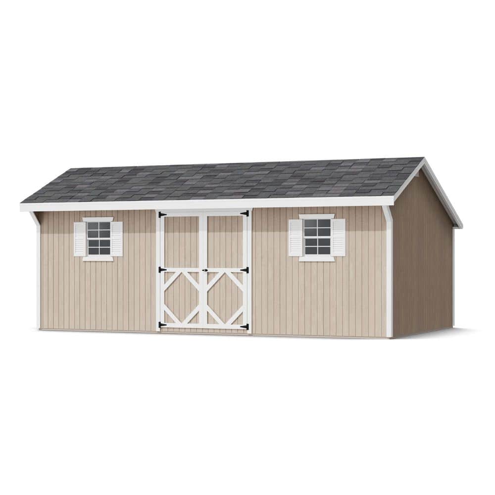 Little Cottage Co. Classic Saltbox 12 ft. x 20 ft. Outdoor Wood Storage ...