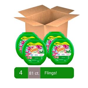 Gain Flings 3 in 1 Moonlight Breeze Scent Laundry Detergent Pods (76 ...