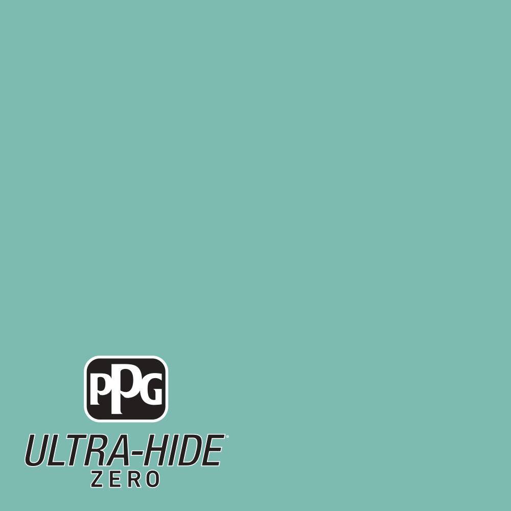 PPG 5-gal. #HDPB07 Ultra-Hide Zero Capri Teal Eggshell Interior Paint ...