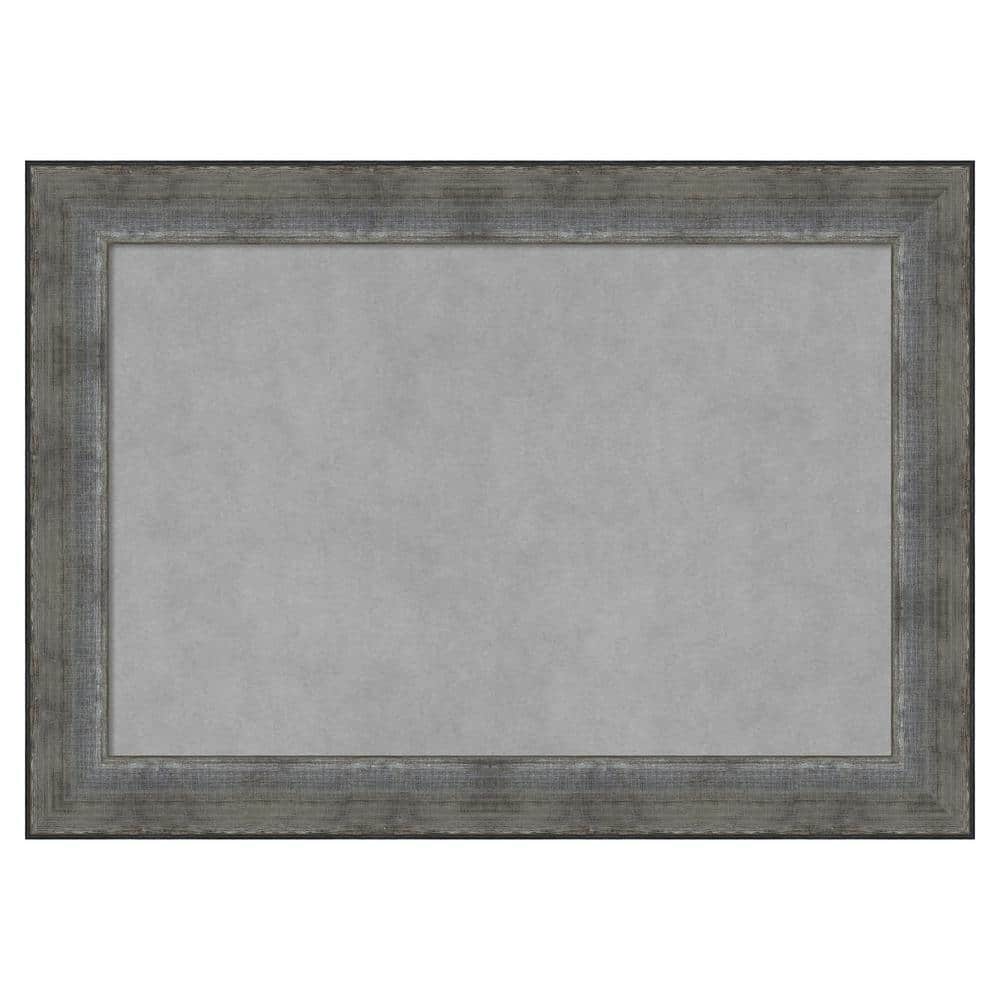 Amanti Art Forged Pewter 28 in. x 20 in. Framed Magnetic Board ...