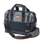 Ergodyne Arsenal 14.5 in. Wide Mouth Tool Bag in Gray 5802 - The Home Depot