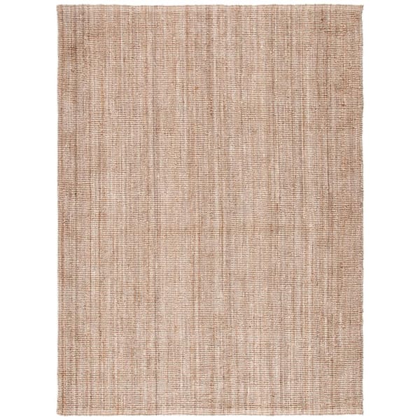 SAFAVIEH Natural Fiber Gray 8 ft. x 10 ft. Solid Color Area Rug NF808F ...