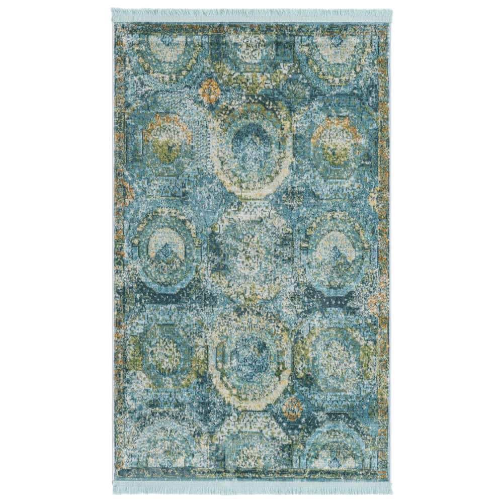 Unique Loom Baracoa Coppelia Light Blue 3' 0 x 5' 0 Area Rug 3184241 ...