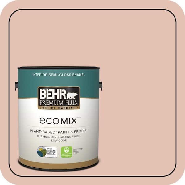 BEHR PREMIUM PLUS 1 gal. #S180-2 Sunwashed Brick Semi-Gloss Enamel ...