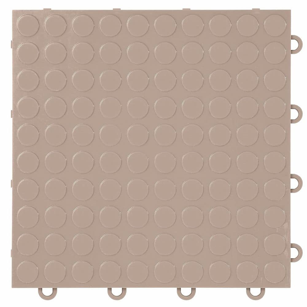 FLOORINGINC Nitro Coin 3/8 in. Garage Tiles, Sahara Sand, 12 in. x 12 ...