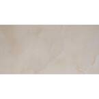 MSI Onice Ivory 12 in. x 24 in. Polished Porcelain Floor and Wall Tile ...