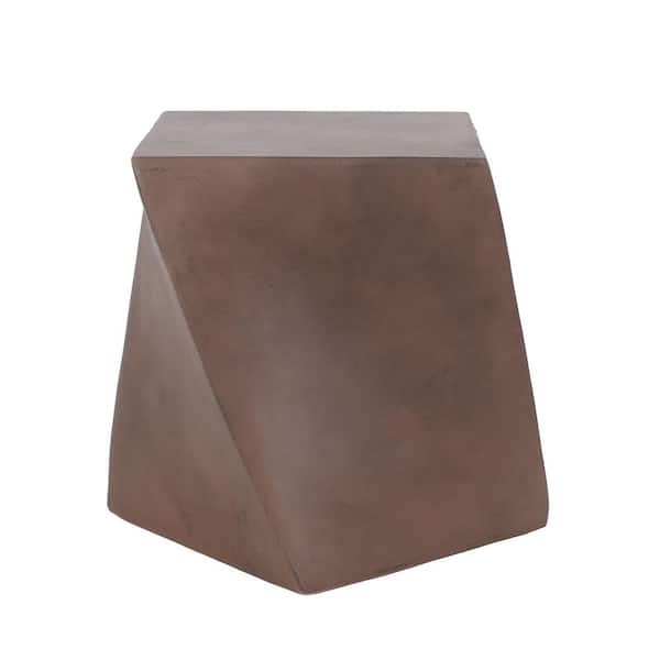 Modern Brown Magnesium Oxide Lightweight Concrete Side Table-Outdoor ...