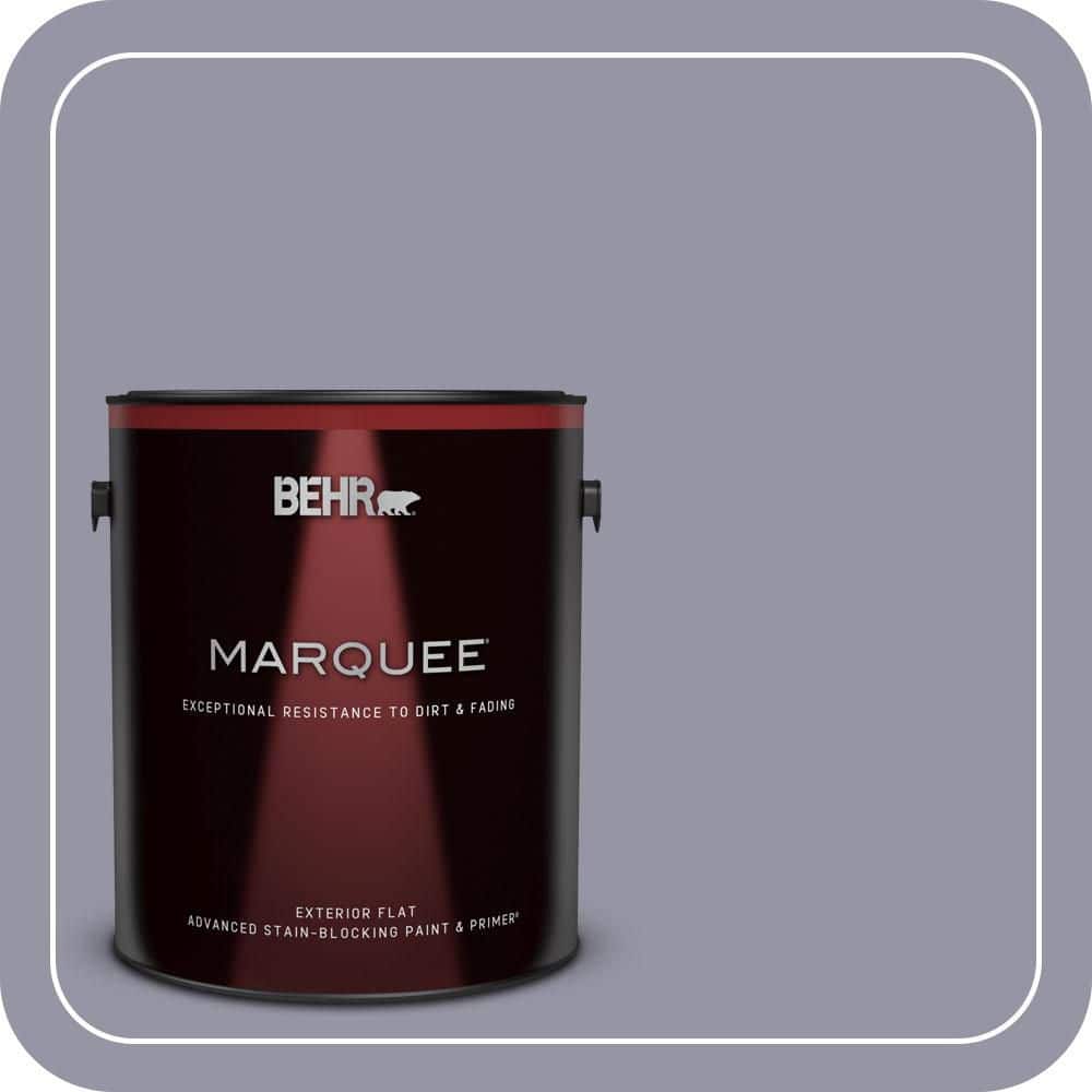 BEHR MARQUEE 1 gal. #640F-5 Ash Violet Flat Exterior Paint & Primer ...