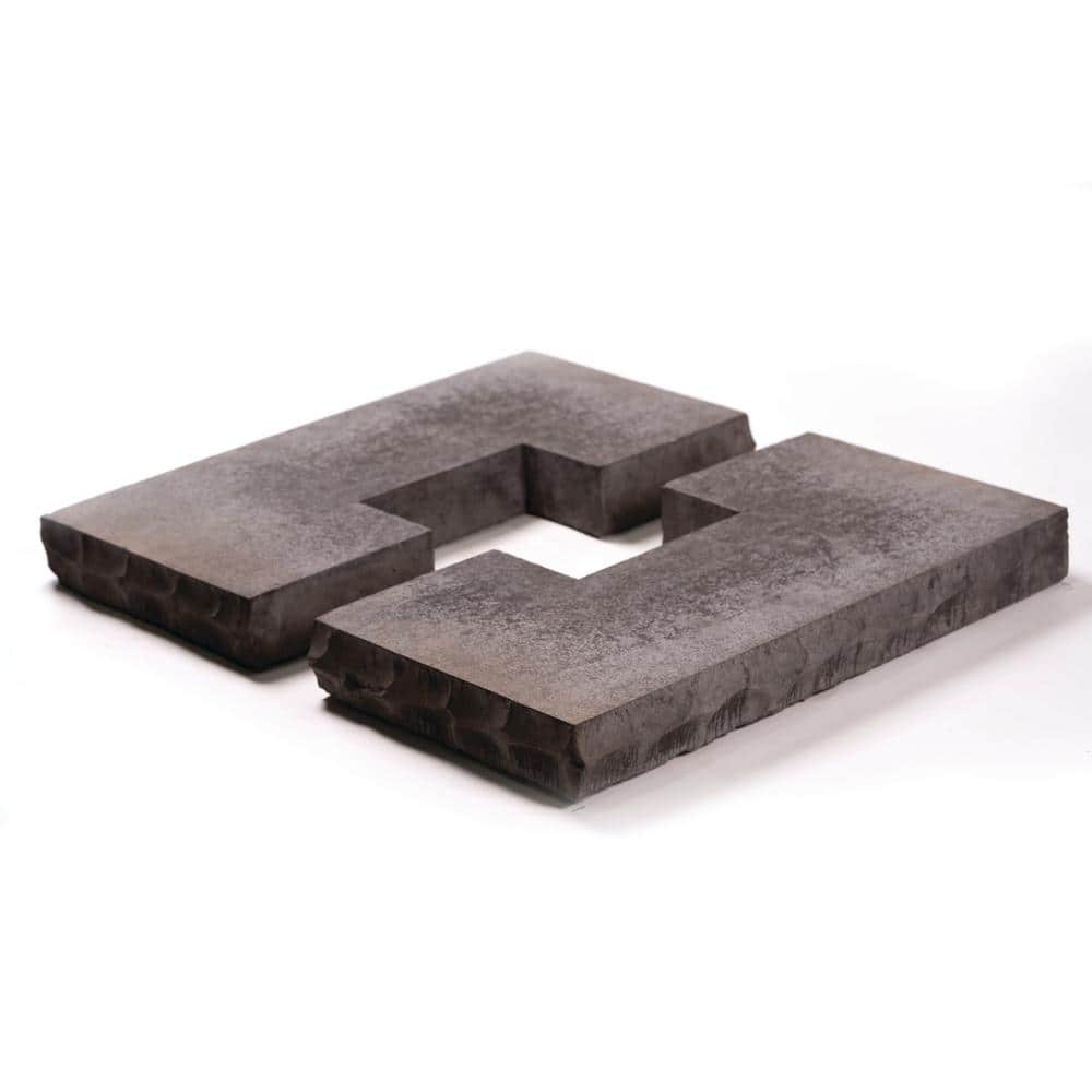 ClipStone Black Flat Split Column CapStone 18 in. x 18 in. for 6x6 Post ...