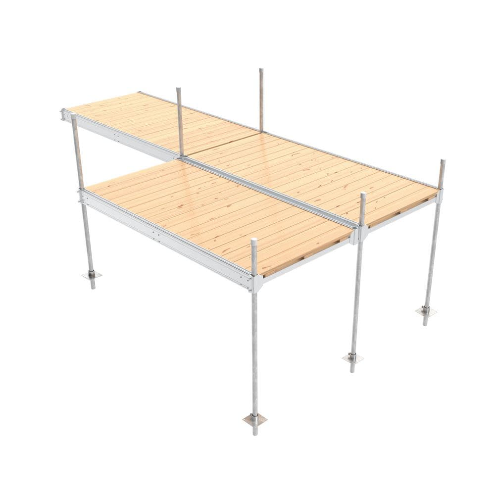 Multinautic 3 x QP-427 4 ft. x 8 ft. Stationary Aluminum Docks with ...