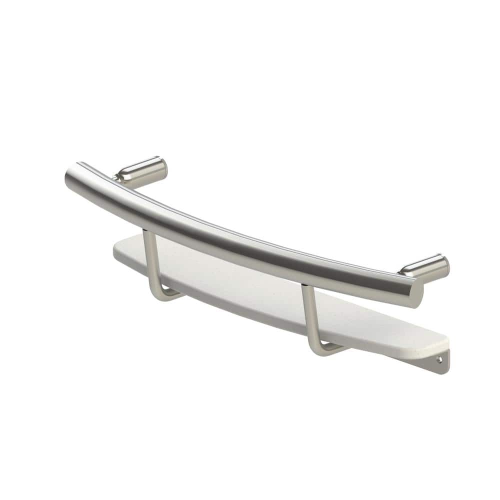 INVISIA 20 in. Concealed Screw Grab Bar and Shampoo Shelf, Designer ...