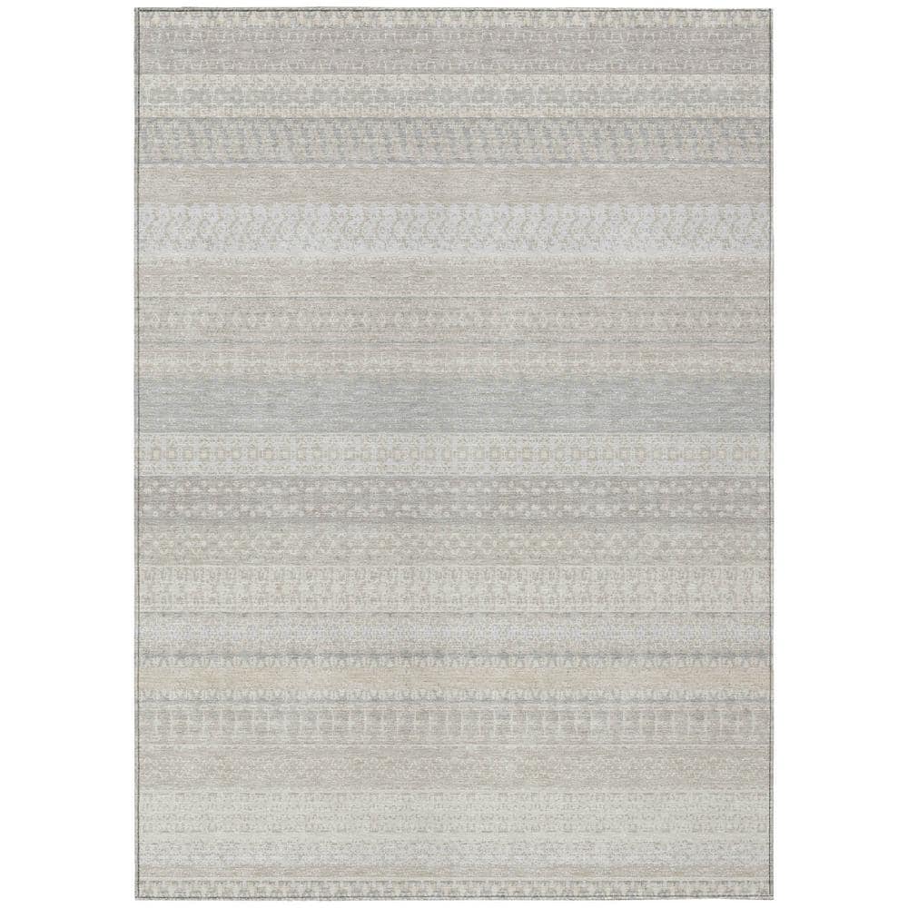 Addison Rugs Chantille ACN576 Ivory 5 ft. x 7 ft. 6 in. Machine ...