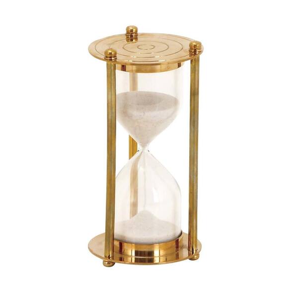 Litton Lane Gold Brass Glam Timer 46672 - The Home Depot