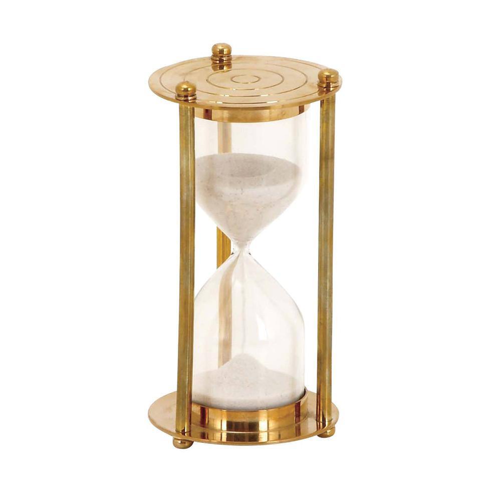 Litton Lane Gold Brass Glam Timer 46672 - The Home Depot