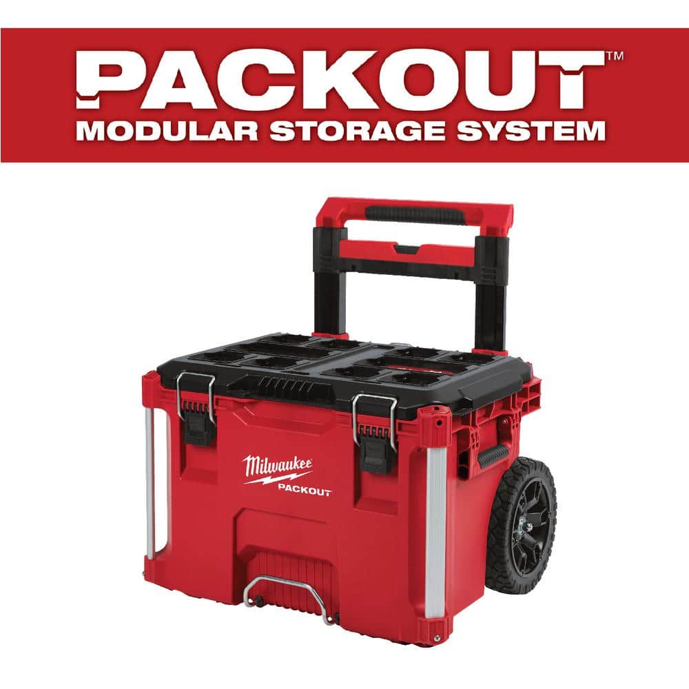 Reviews for Milwaukee 22 in. PACKOUT Rolling Tool Box with 9 in. Wheels ...