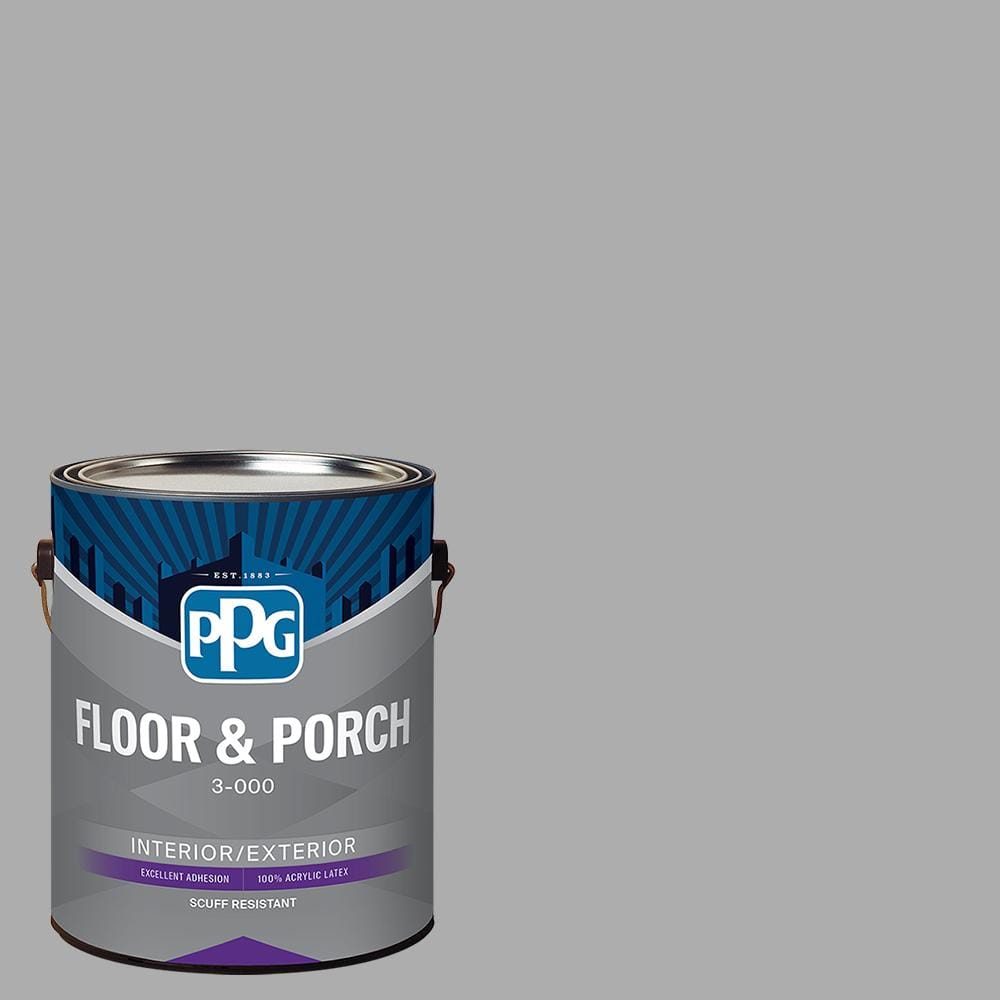 PPG 1 gal. PPG1001-4 FlagsTone Satin Interior/Exterior Floor and Porch ...