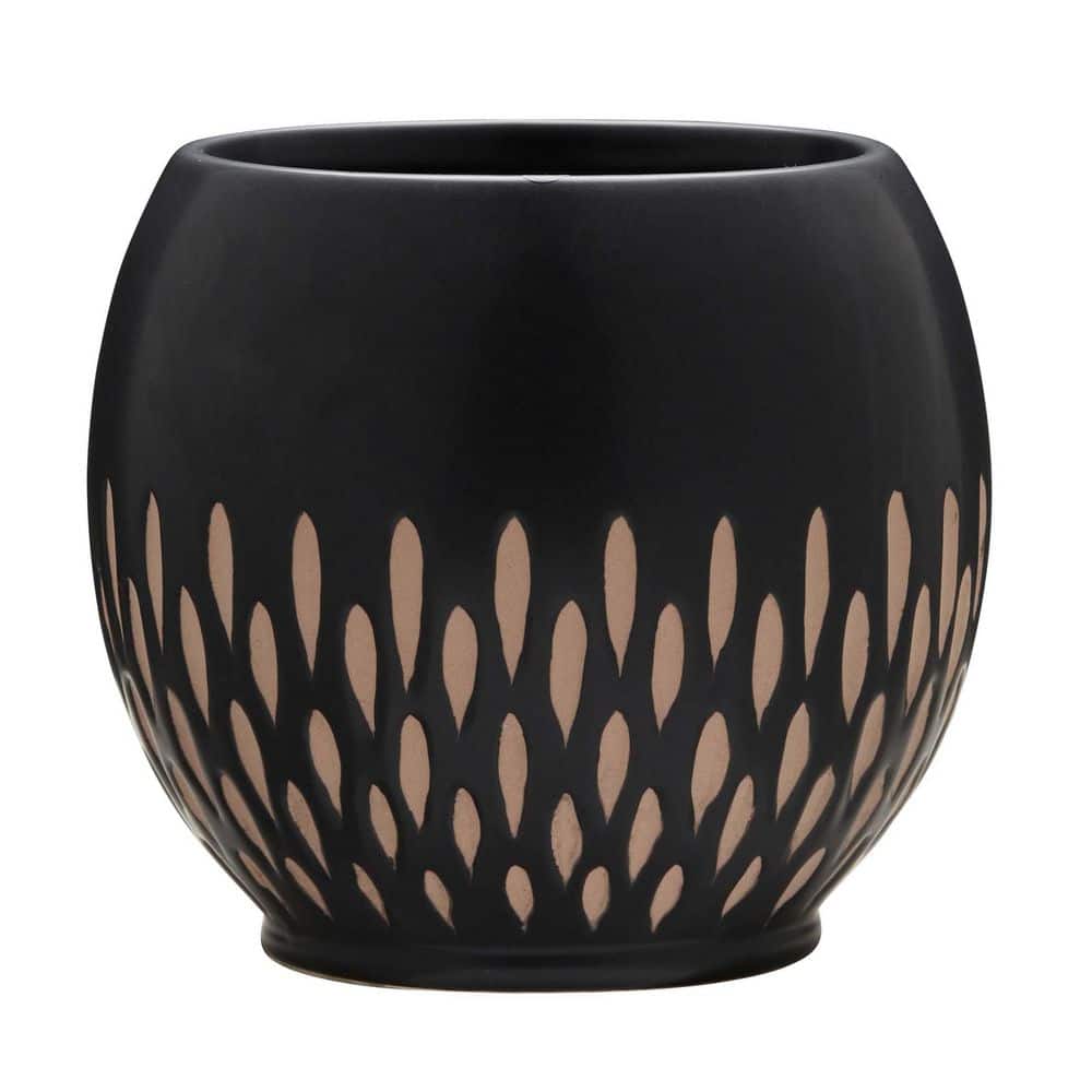 Southern Patio Ava 1.59 Wt. Ceramic Round Planter (L x 6.1 in. W x 6.1 ...