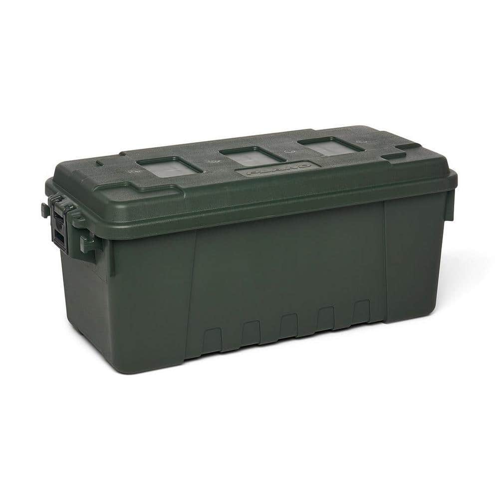 Plano 17 Gal. Storage Box in Olive Drab PLA068HD - The Home Depot