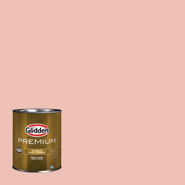 Glidden Premium 1 qt. PPG1192-4 New Clay Flat Exterior Latex Paint ...