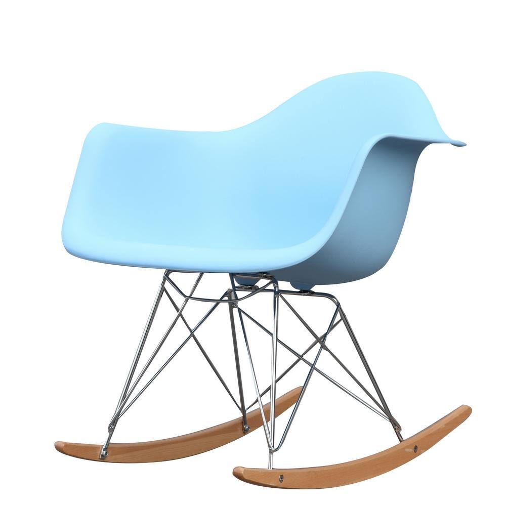 Light Blue Rocker Arm Chair-FMI2013-LIGHTBLUE - The Home Depot