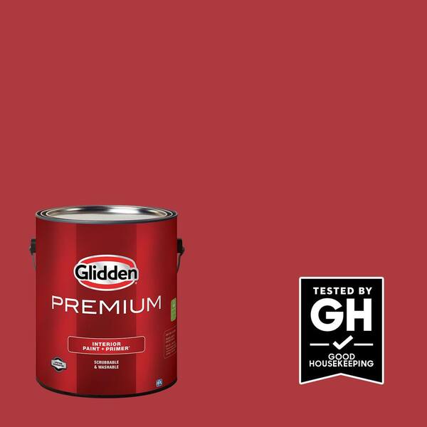 Glidden Premium 1 gal. PPG1187-7 Red Gumball Eggshell Interior Latex ...