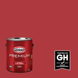 Glidden Premium 5 gal. PPG1187-7 Red Gumball Satin Exterior Latex Paint ...