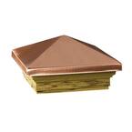 Protectyte 6 in. x 6 in. Copper Pyramid Slip Over Fence Post Cap ...