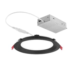 Globe Electric 12 Pack 6 in. White Round Wet Rated LED Integrated ...