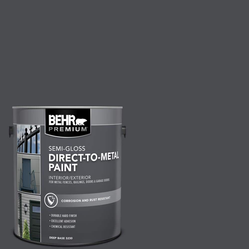 BEHR PREMIUM 1 gal. #N500-7 Night Club Semi-Gloss Direct to Metal ...