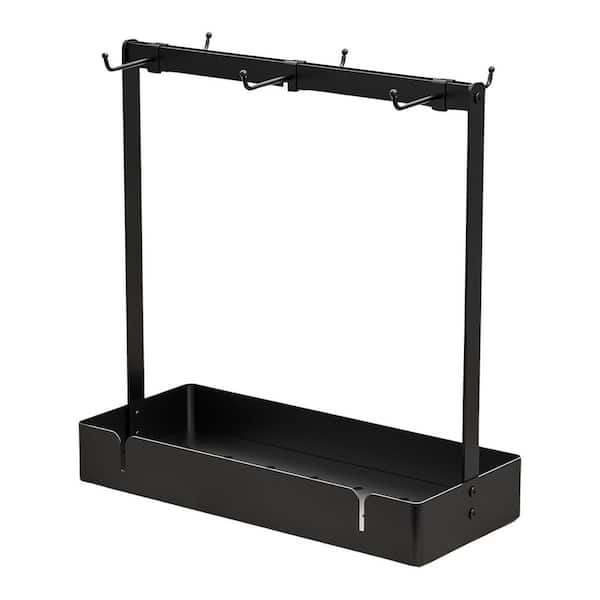 Anqtovp 6-Hook Black Coffee Mug Tree Stand with Movable Hooks and ...