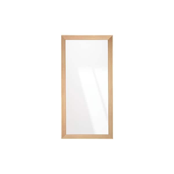 BrandtWorks Natural Maple Elegance Framed Mirror 32 in. W x 66 in. H ...