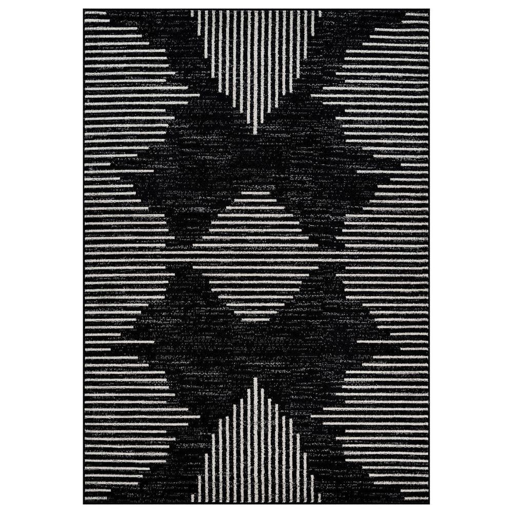 World Rug Gallery Modern Abstract Area Rug for Living Room, Bedroom, or ...