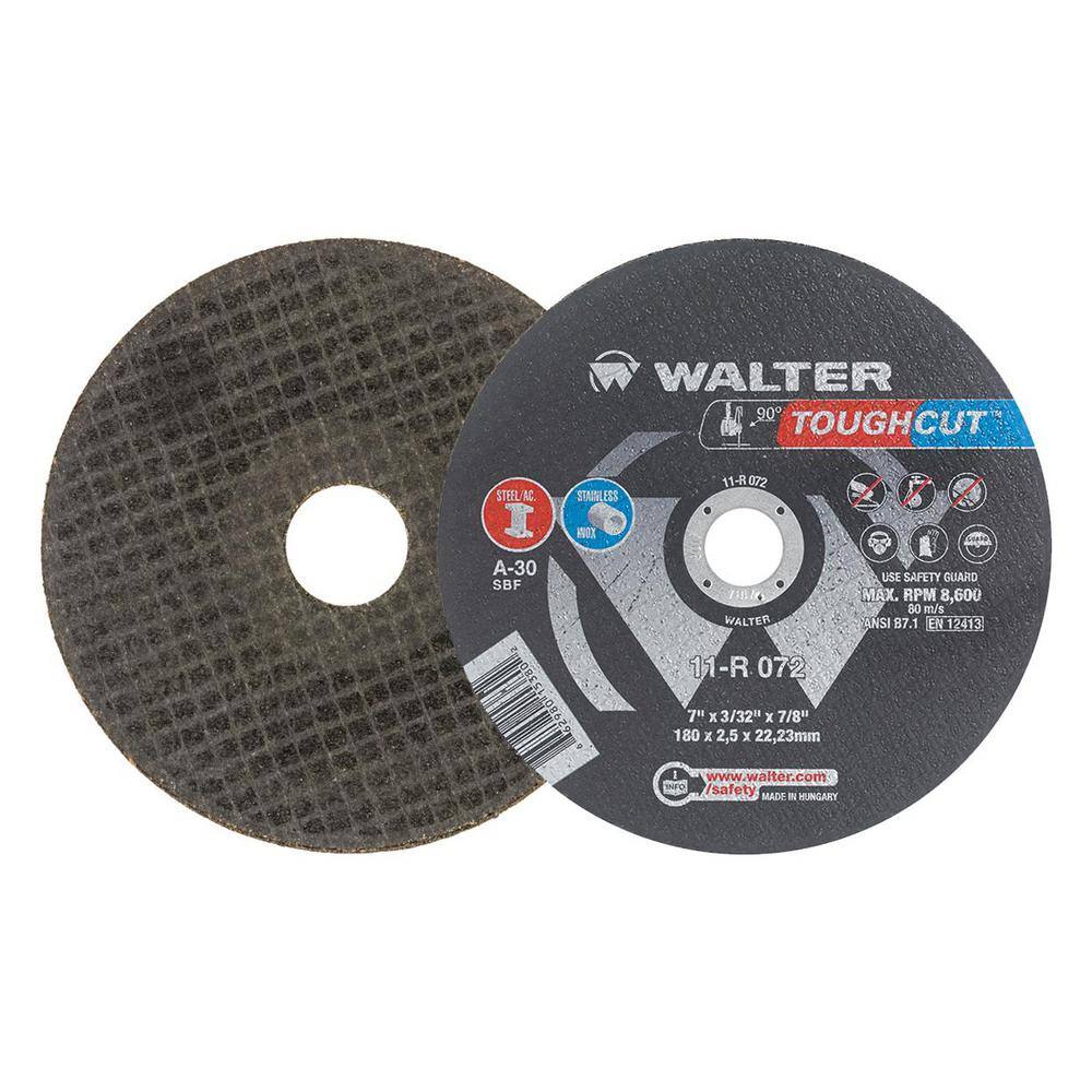 WALTER SURFACE TECHNOLOGIES Toughcut 7 in. x 7/8 in. Arbor x 3/32 in ...