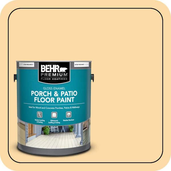 BEHR PREMIUM 1 gal. #M290-3 Corn Stalk Gloss Enamel Interior/Exterior ...